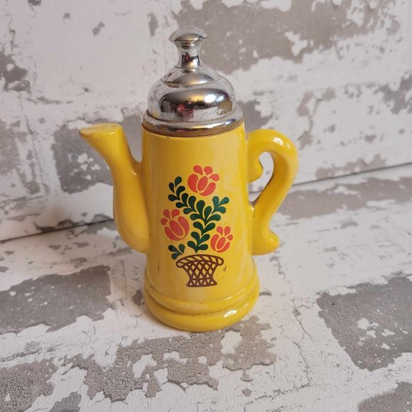 Avon | Other | 232 Vintage Avon Yellow Coffee Pot Perfume Bottle Empty ...